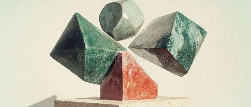 Exploration of Texture in Abstract Sculptures and Geometric Shapes in ...