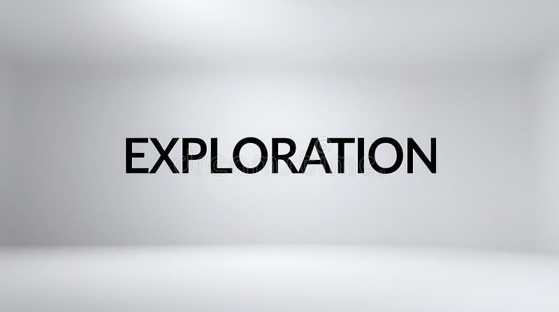 Exploration Theme with Bold Typography on a Minimalist Background in a ...
