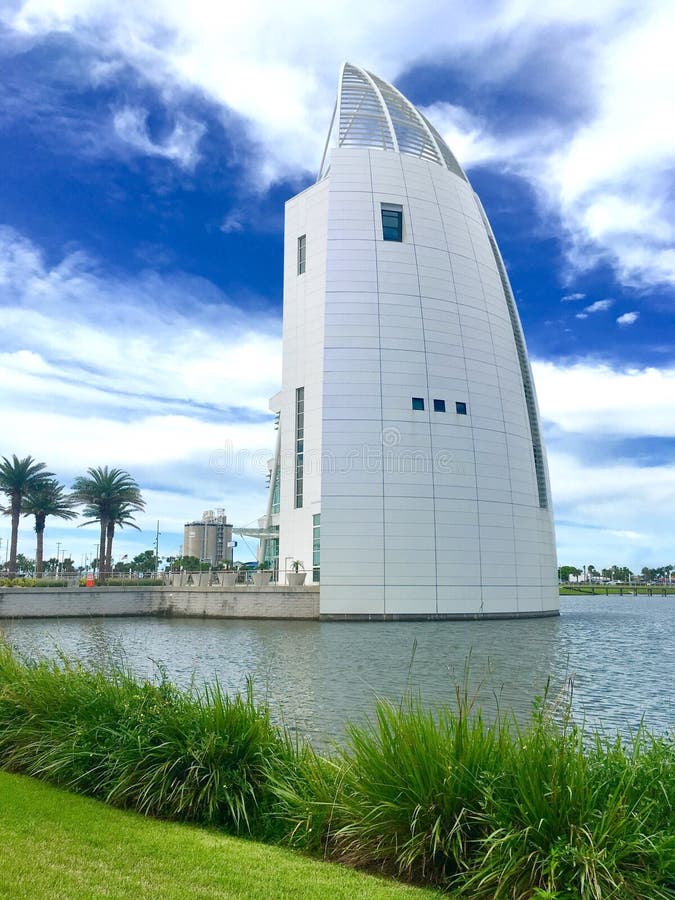 Exploration Tower, Cape Canaveral Editorial Stock Image - Image of ...
