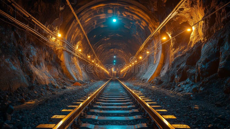 Exploration of Underground Mining Tunnel with Railway Track and ...