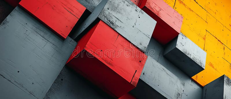 Exploration of Vibrant Color Blocks with Sharp Edges and Contrasting ...