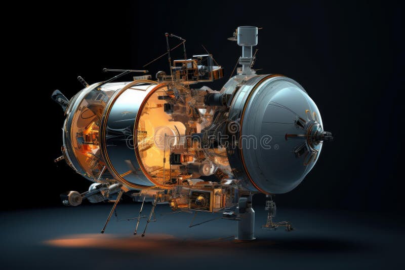 Exploratory Space Probe Craft. Generate Ai Stock Image - Image of mars ...