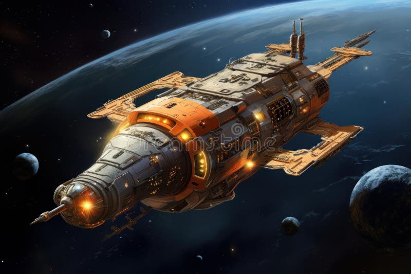 Exploratory Space Probe Craft Scifi. Generate Ai Stock Image - Image of ...