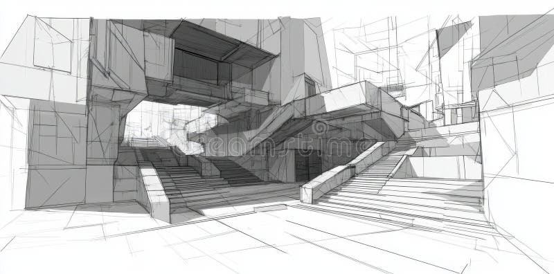 Explore Abstract Architectural Sketch with Urban Design Stock ...