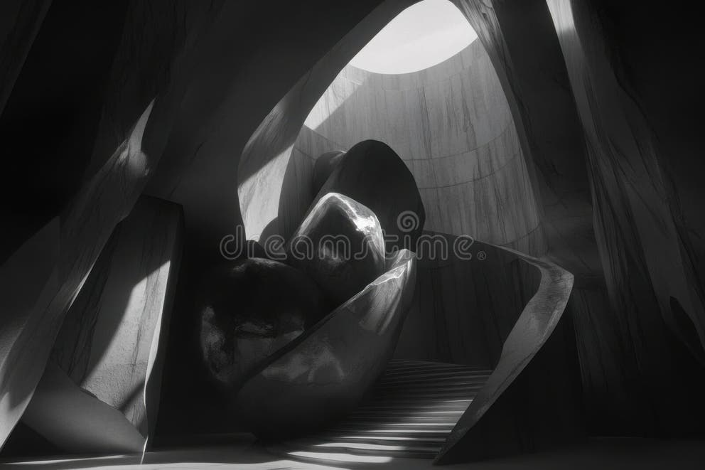 Explore Abstract Architecture with Rock Formations, Light and Shadow ...