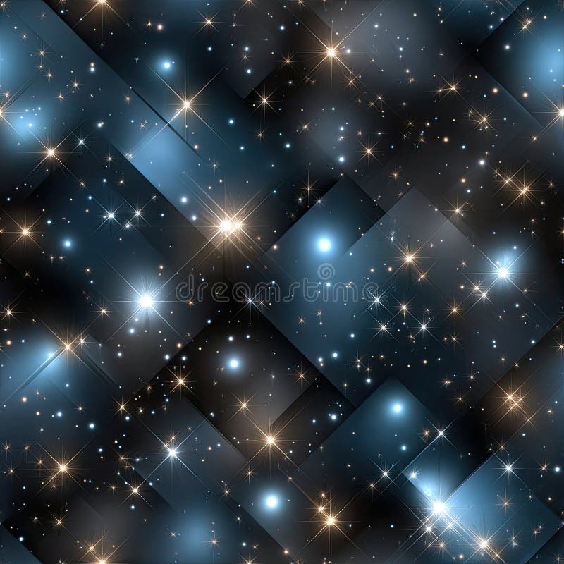 Explore an Abstract Blue Glowing Backdrop of Pixel Dots and Stars ...