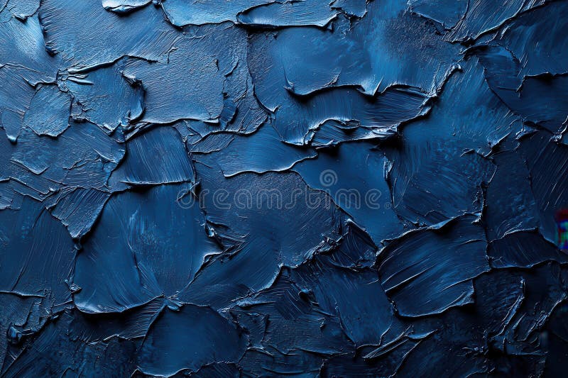 Explore Abstract Blue Texture with Rich Depths and Layered Impasto Details Stock Illustration ...
