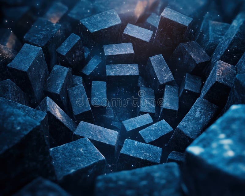 Explore the Abstract Design with Cubes and Spirals, a Striking Visual ...