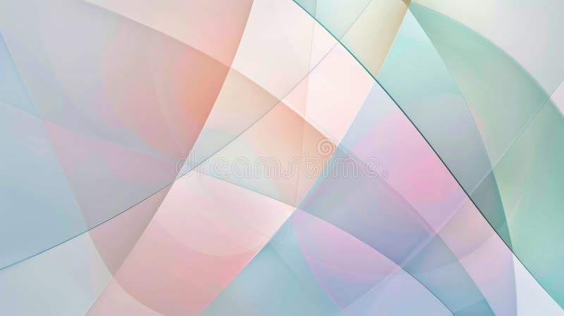 Explore Abstract Glass Structures with Pastel Colors in a Gradient ...