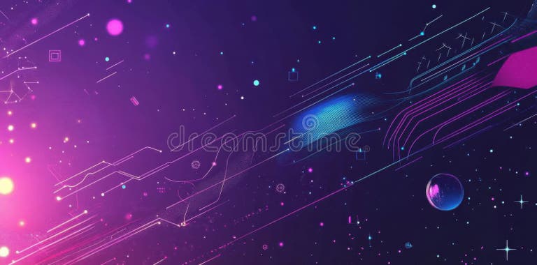 Explore Abstract Space, Visualize Digital Connectivity and Future ...