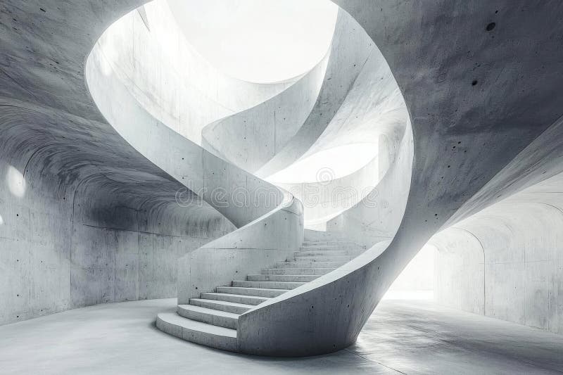 Explore Abstract Staircase Structure with Modern Architectural Elegance ...