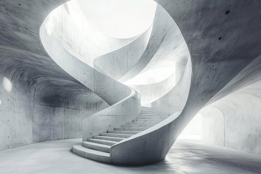 Explore Abstract Staircase Structure with Modern Architectural Elegance ...