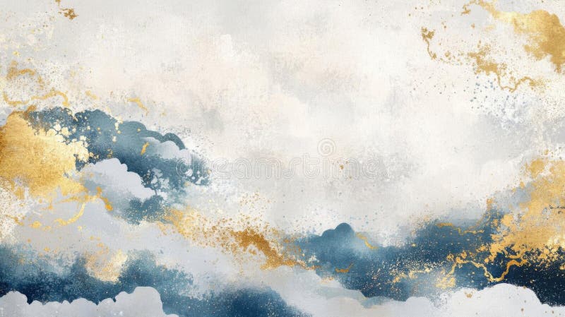 Explore Abstract Textures, Blue and Gold Shades Mixed in Modern ...