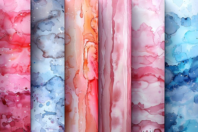 Abstract Watercolor Background with Pastel Spots Stock Illustration ...