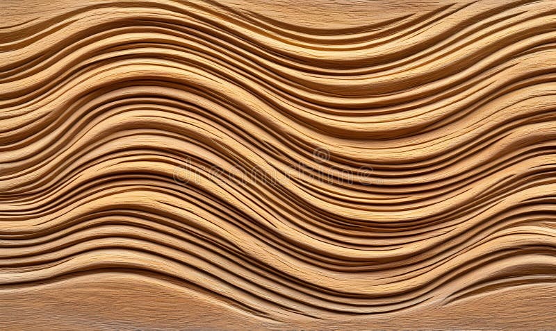 Abstract Wooden Texture with Flowing Patterns and Gentle Curves Stock ...