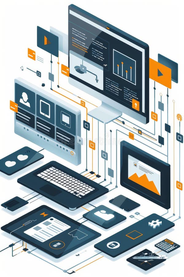 Explore Advantages of CMS Integration for Smooth Website Management and User Experience. Stock ...