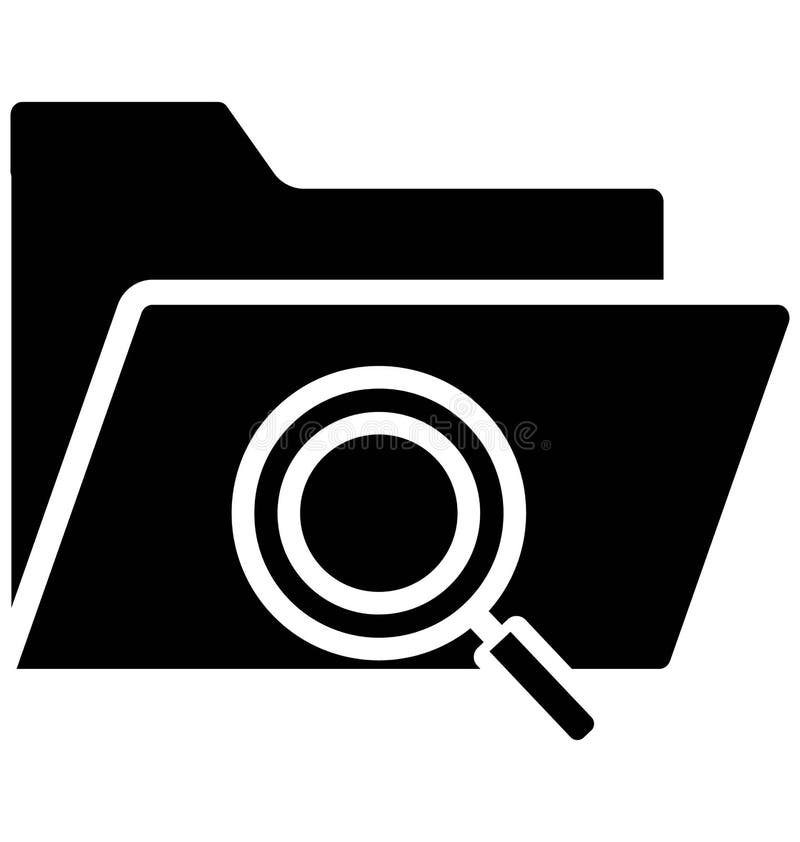 Saved Folder Isolated Vector Icon Which Can Easily Modify or Edit Stock ...