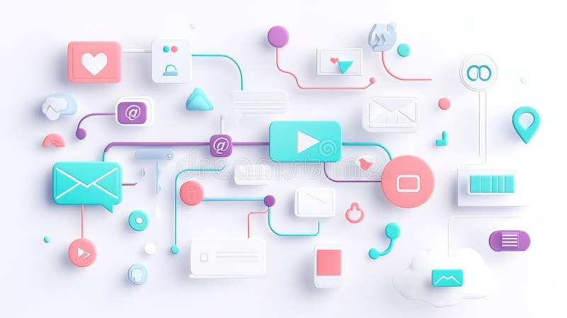 Explore an Array of Colorful Icons Representing Optimized Technical ...