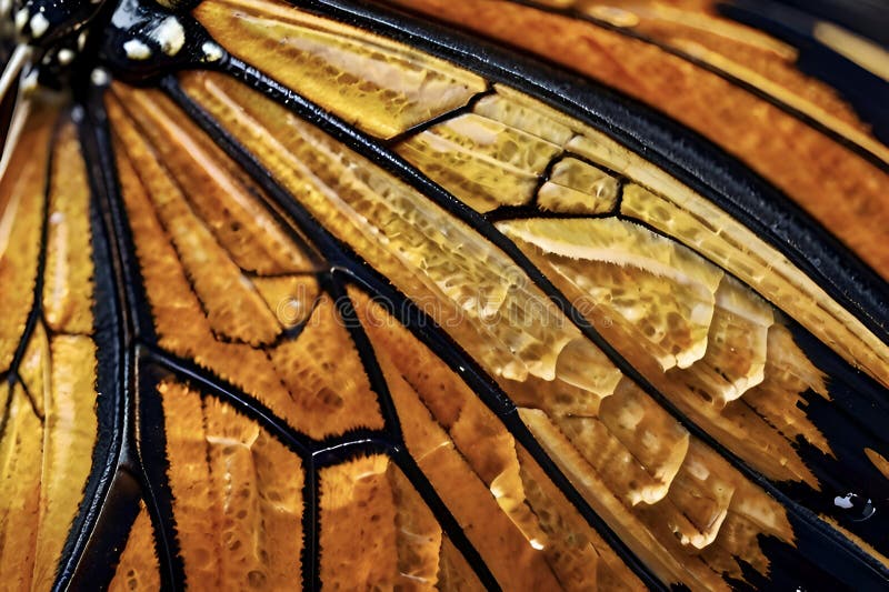 Detailed Butterfly Wings Texture with Intricate Patterns and Vivid ...