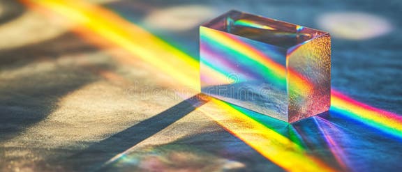 Explore the Beauty of Glass Prisms Casting Colorful Rainbow Refractions ...