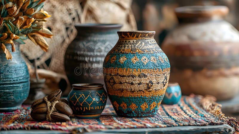 Explore the Beauty of Global Artisan Crafts Featuring Unique Handcrafted Stock Illustration ...