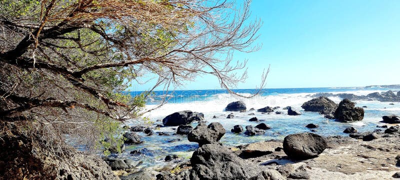 Explore Hidden Beach Outdoor Mauritius Stock Image - Image of explore ...
