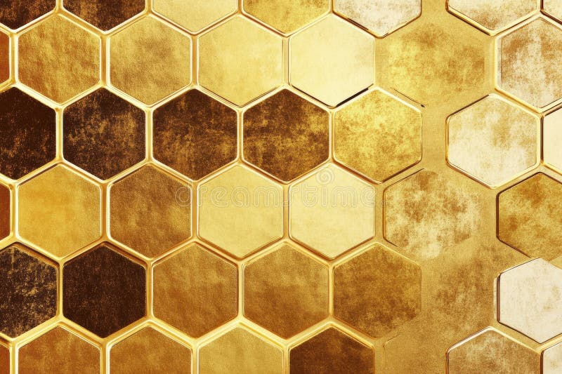 Explore the Beauty of a Modern Hexagonal Honeycomb Pattern Featuring a ...