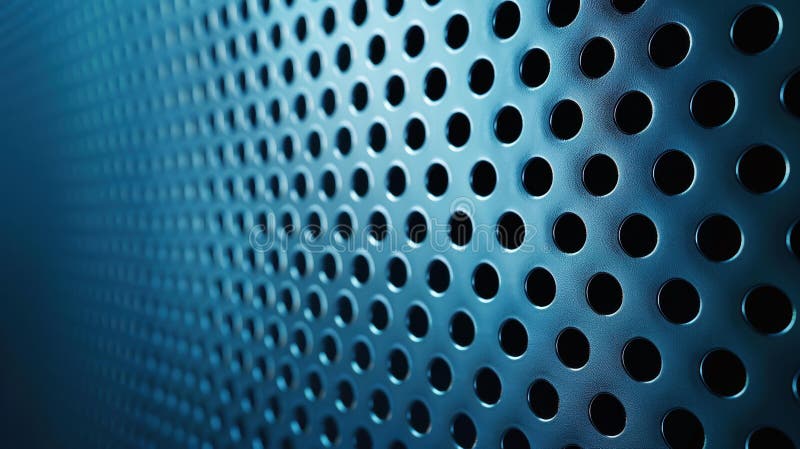 Explore the Beauty of a Perforated Metal Surface, Showcasing Circular ...