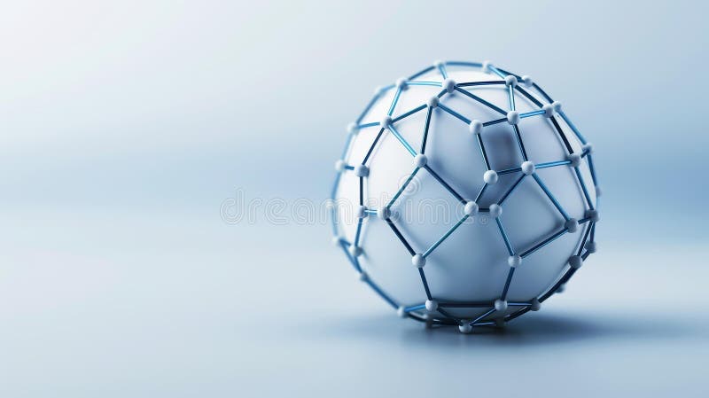 A Futuristic Net Sphere Design, Showcasing Abstract Shapes and ...