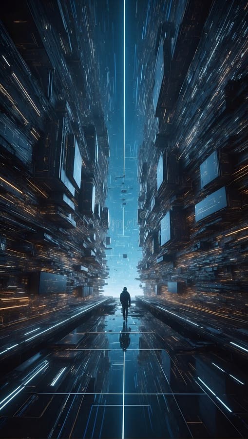 QuantumQuotient: Beyond Binary Horizons. AI Generate Stock Illustration ...