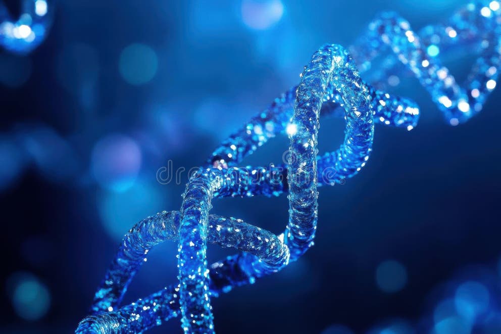 Explore Blue Dna Structure in Helix Form for Medical Innovation Theme ...