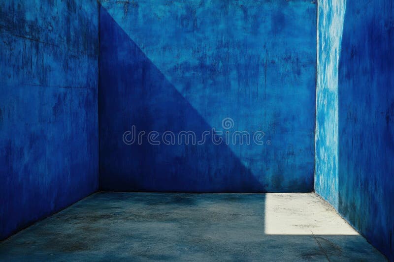 Explore Blue Space with Light and Shadow, Minimalist Architecture with ...