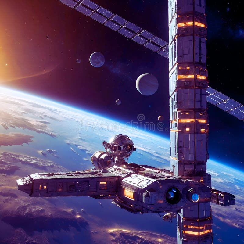 Beyond the Stars: the Next Era of Space Exploration Stock Illustration ...