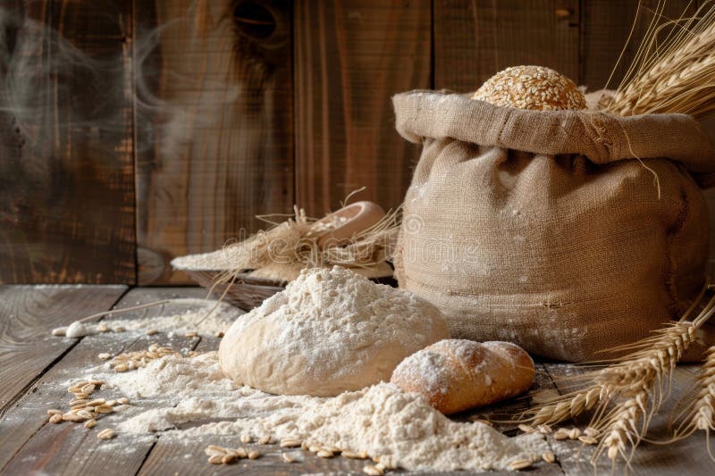 Explore the Bread-making Process with Flour Sacks and Dough ...
