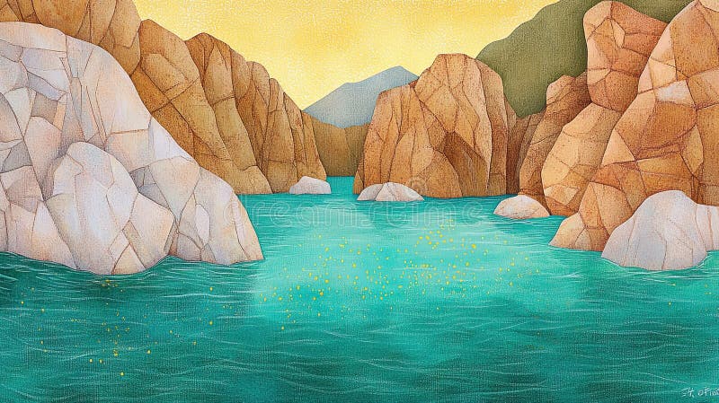 Explore Breathtaking Coastlines with Turquoise Waters and Rust-colored ...