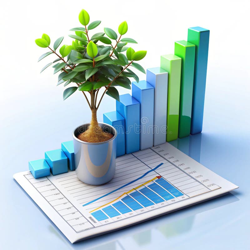 Business Growth Concept Visualizing Financial Reports for Effective ...