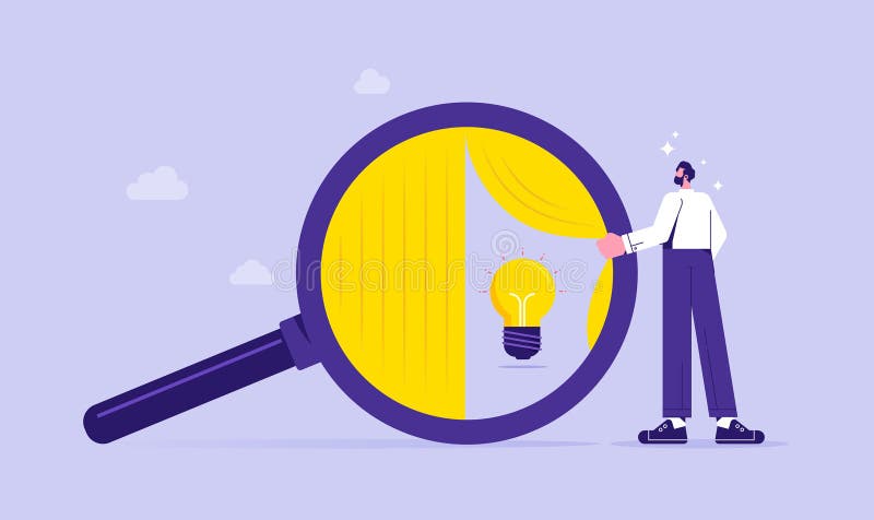 Explore Business Ideas or Find Solution Concept Stock Vector ...