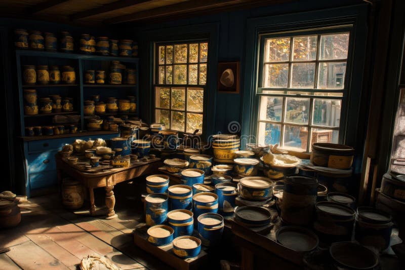 Explore Can Storage Inside Room Near Window with Rustic Atmosphere View ...