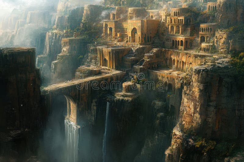 Digital Fantasy Landscape Discoveries of Ancient Ruins in an Abandoned ...