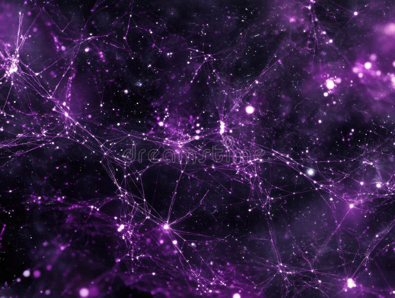 Abstract Purple Network Background Technology Innovation Concepts Stock ...