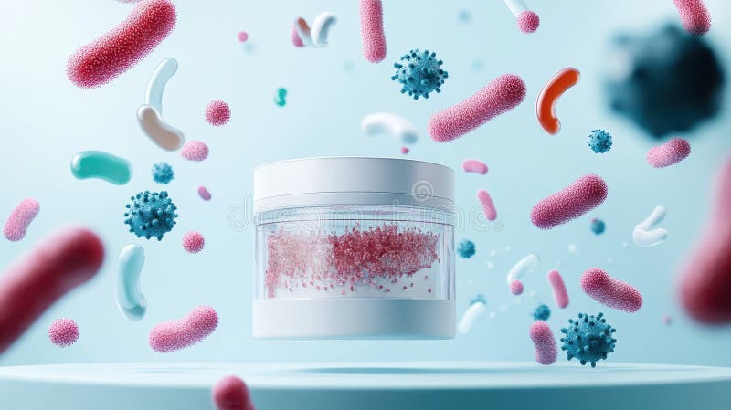 Skin Microbiome and Bacteria Visual Representation Concept Stock ...