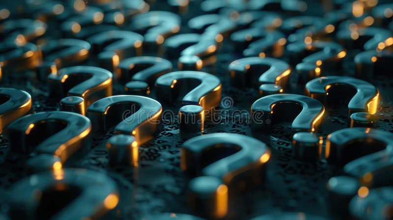 Explore a Captivating 3D World Filled with Endless Question Marks ...