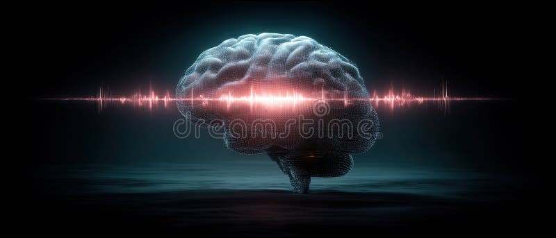 Digital Brain Mesh Concept Showcasing Artificial Intelligence in a ...