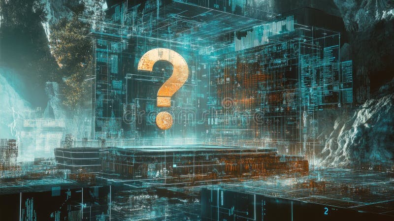 A Digital Landscape Filled with Mystery and Technology. this Artwork ...