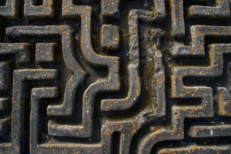 Intriguing Labyrinth Game Featuring Complex Mazes and Riddles Stock ...