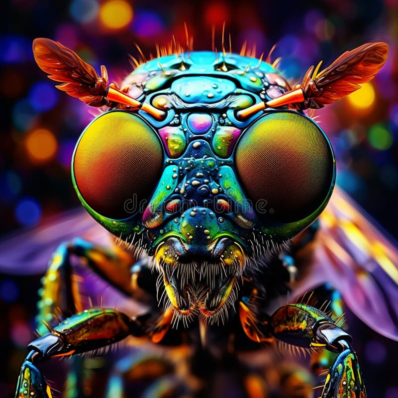 Insectocular: Witnessing the World through Insect Eyes Stock Image ...