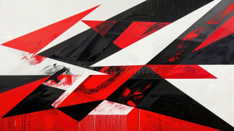 Explore a Captivating Piece of Abstract Art Featuring Red and Black ...