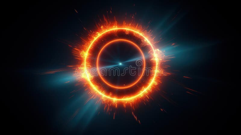 Explore a Captivating Point of Light in a Vast, Dark Void, Radiating a ...