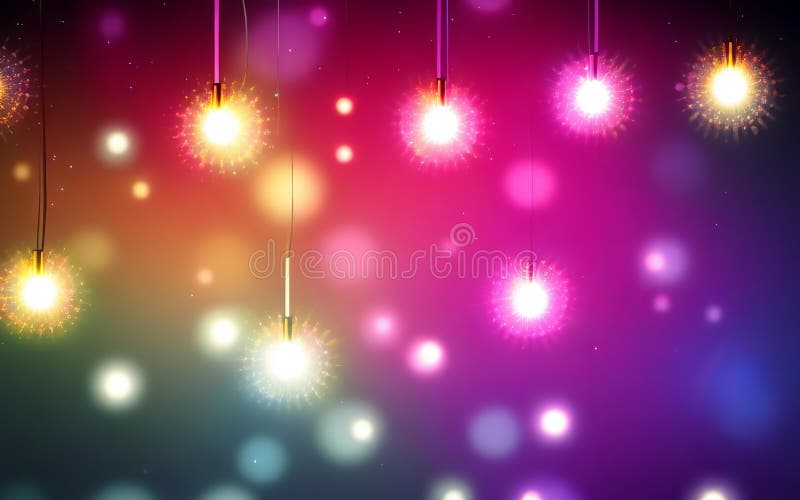 Explore a Captivating Vector Background of Colorful Lights. Stock ...