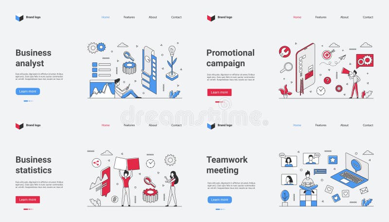 A Comprehensive Vector Illustration Set Displaying Various Business ...